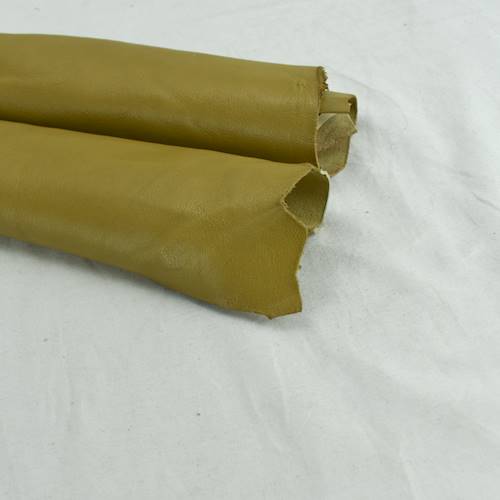 Antique Golden Beige Glossy Textured Leather Hide – Fabric Depot